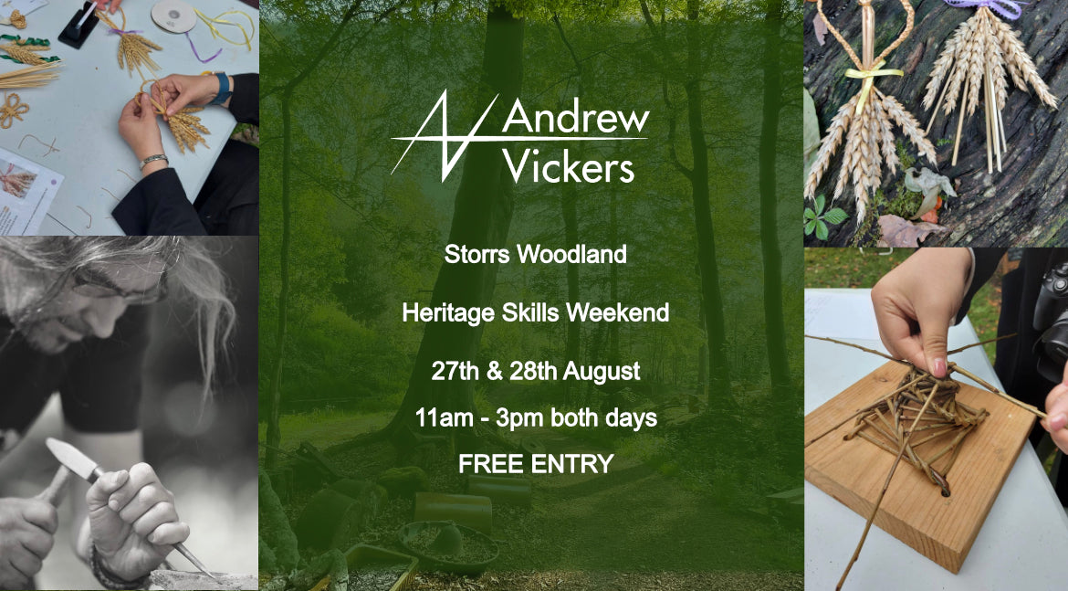 Storrs Woodland Heritage Skills Weekend – Andrew Vickers Art