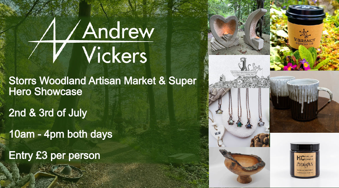 Storrs Woodland Super Hero Showcase & Artisan Market – Andrew Vickers Art