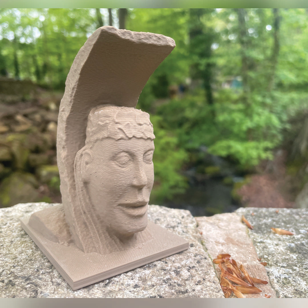 Man In The Moon 3D Printed Sculpture 1st Series – Andrew Vickers Art