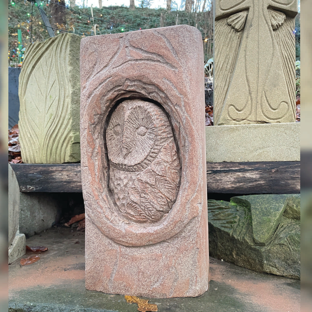 Owl in the Oak Original sandstone piece by Andrew Vickers – Andrew ...